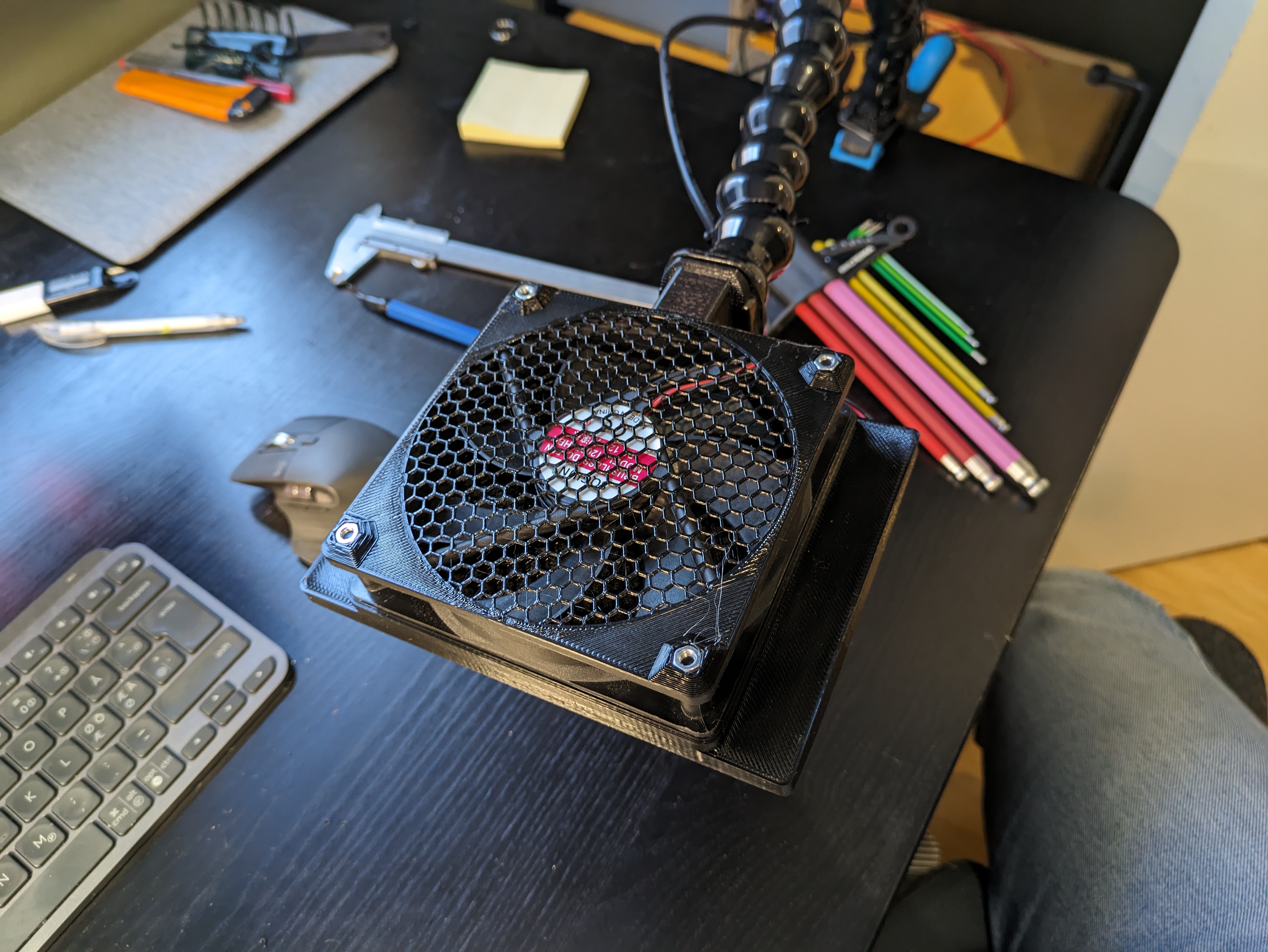 Solder Fan Fume Extractor on flexible arm by petrepa | Download free ...