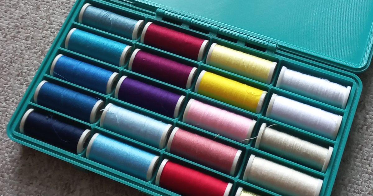 Box for sewing thread by binominem | Download free STL model ...