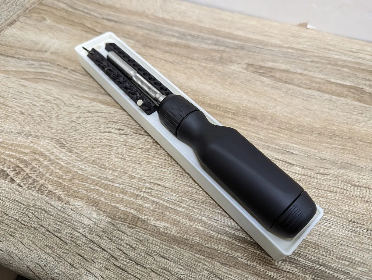 Gridfinity LTT Screwdriver holder with bit storage. by Brad Barlow | Download free STL model ...