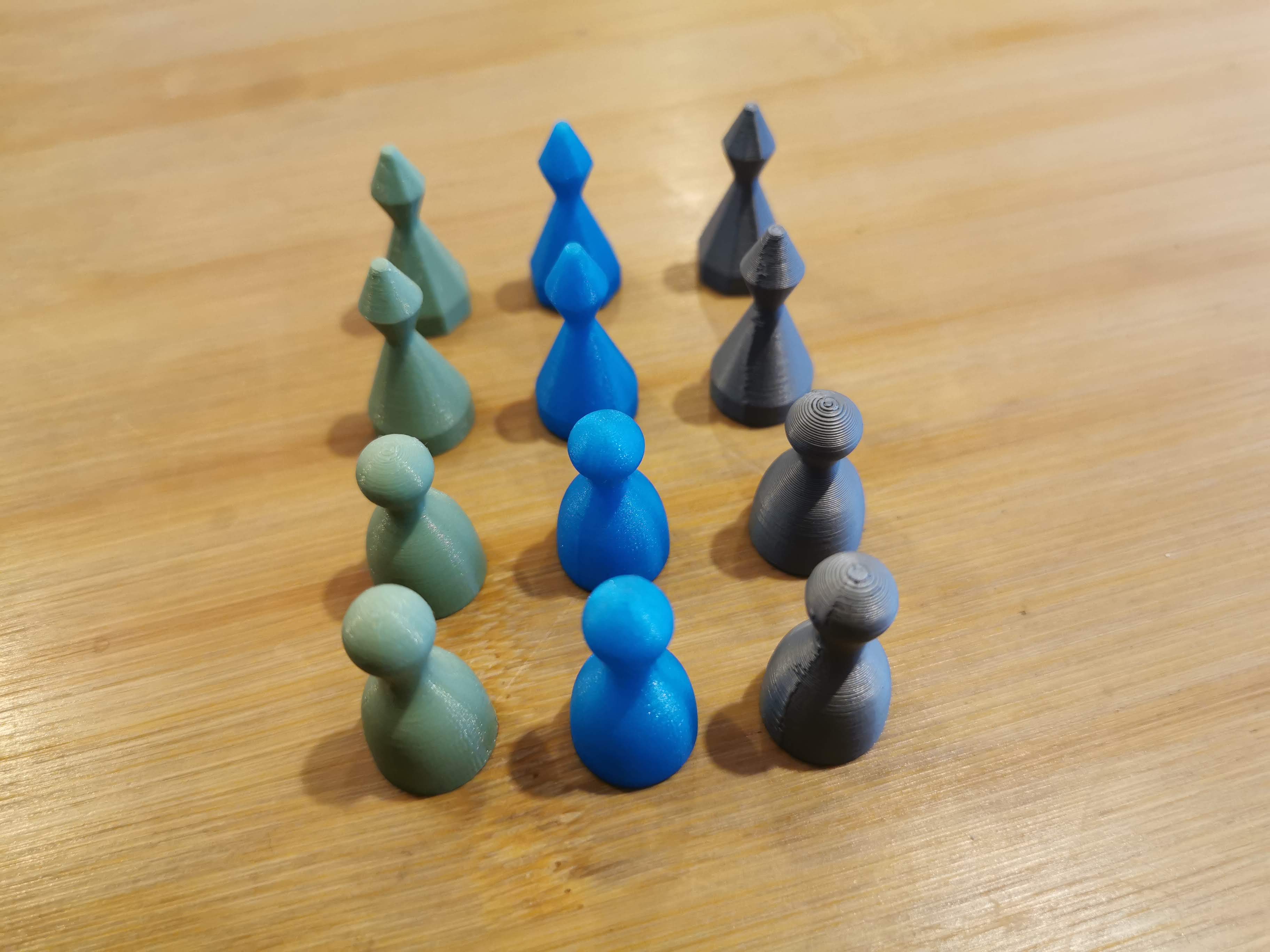 Board Game figures / Spielfiguren by BauPlatz Architektur GmbH SIA ...