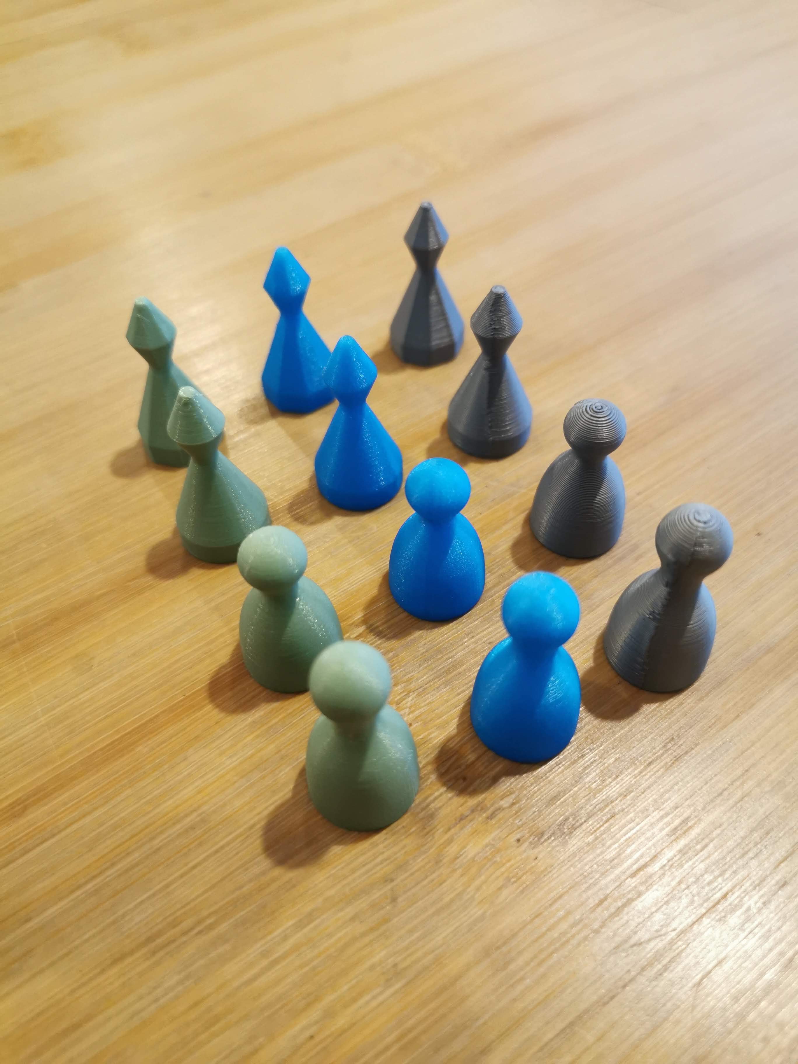Board Game figures / Spielfiguren by BauPlatz Architektur GmbH SIA ...