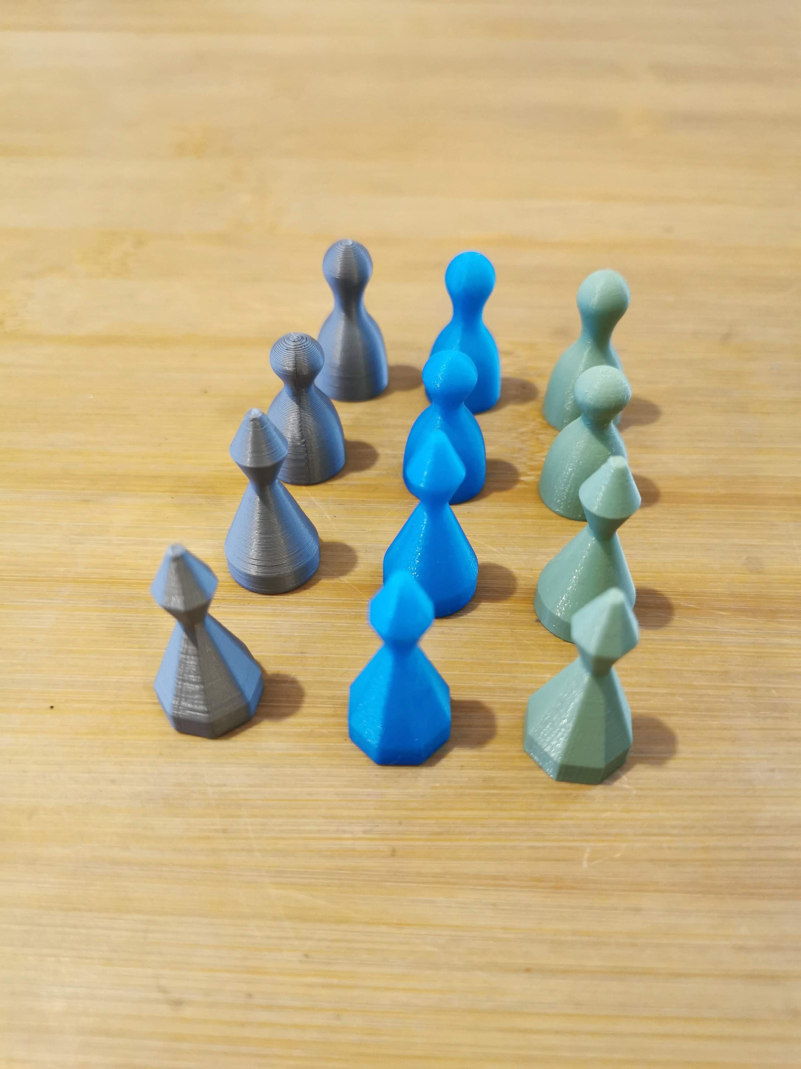 Board Game figures / Spielfiguren by BauPlatz Architektur GmbH SIA ...