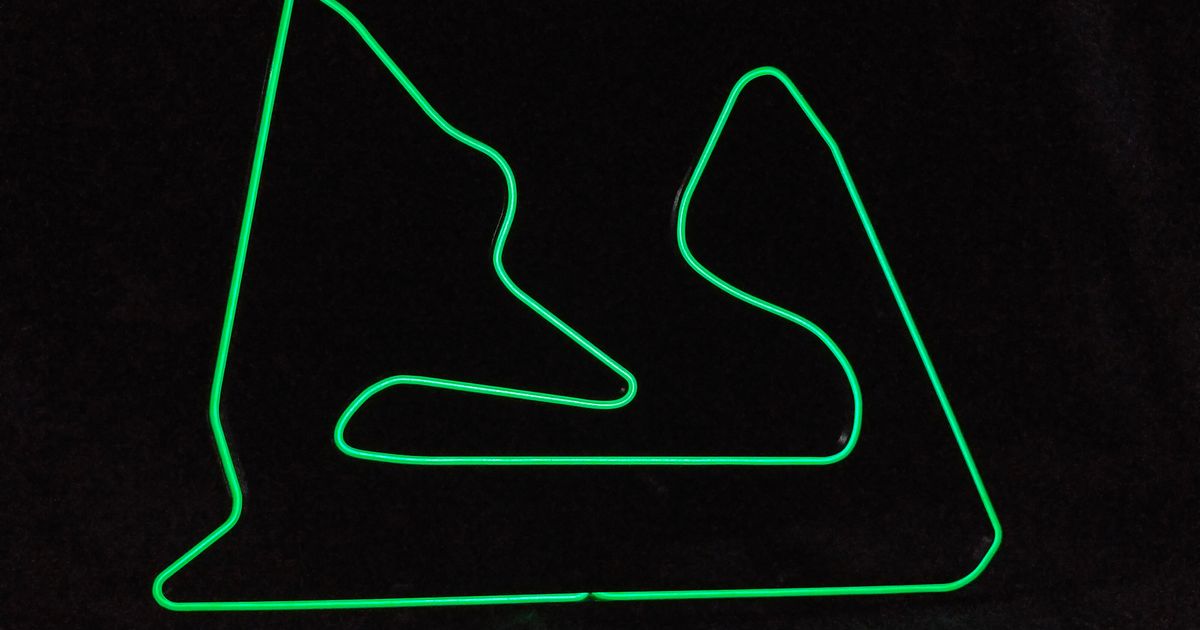 Bahrein F1 track neon sign by Dadudos | Download free STL model ...