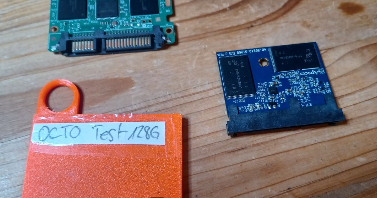 SSD Enclosure for smaller half Slim SSD-PCB by DesasterMan | Download ...