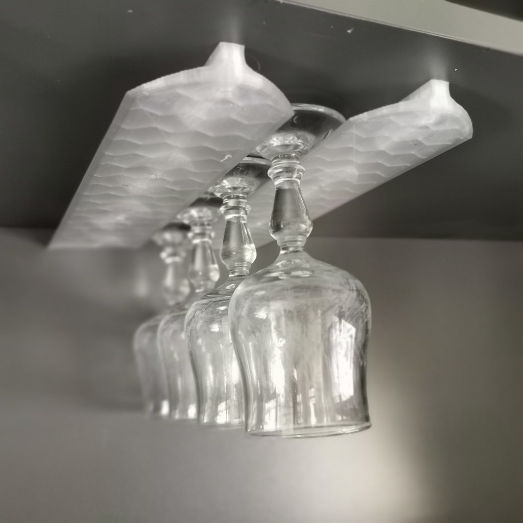 Simple Glass Hanging Rack by fhTazMan | Download free STL model ...