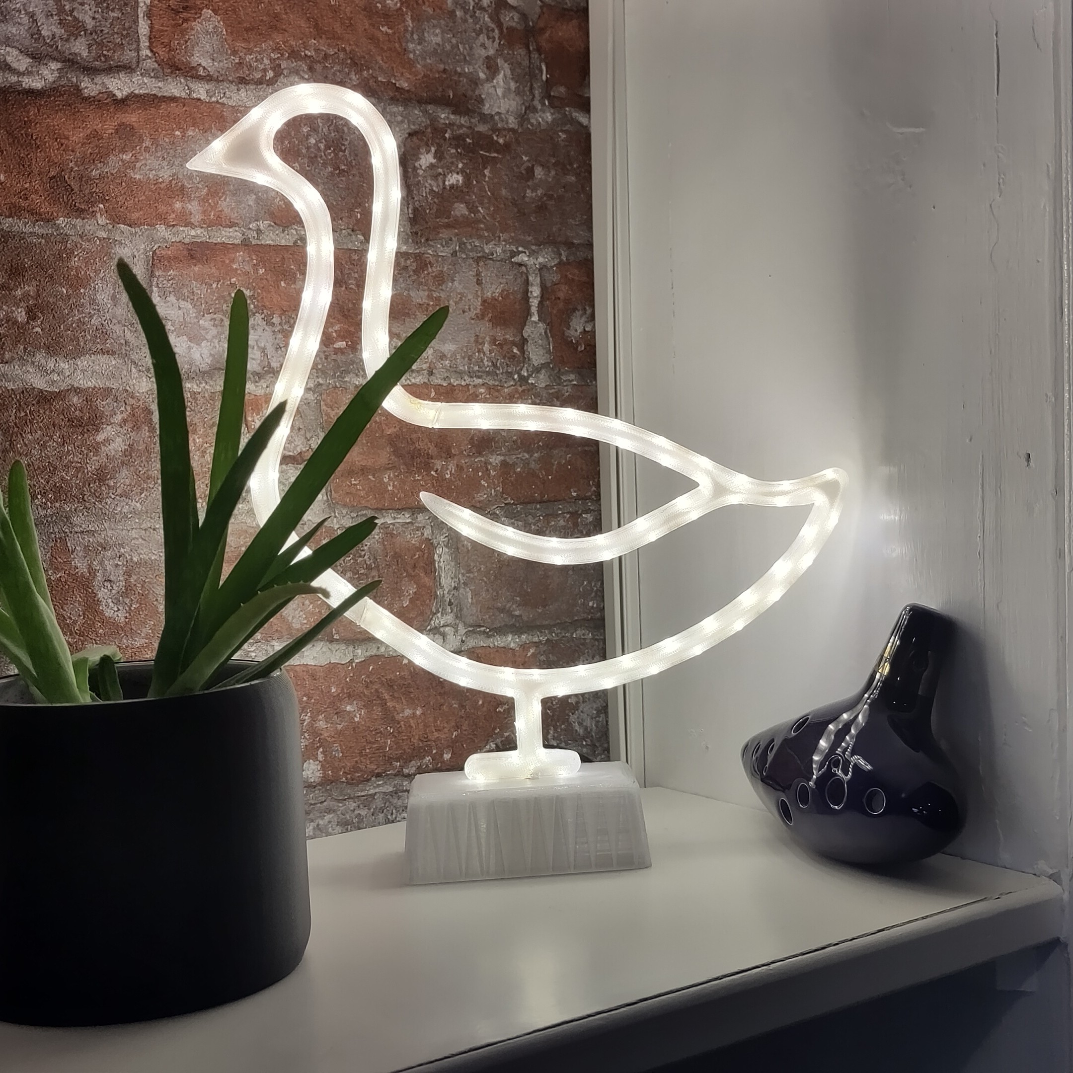 Goose Lamp by baranner | Download free STL model | Printables.com