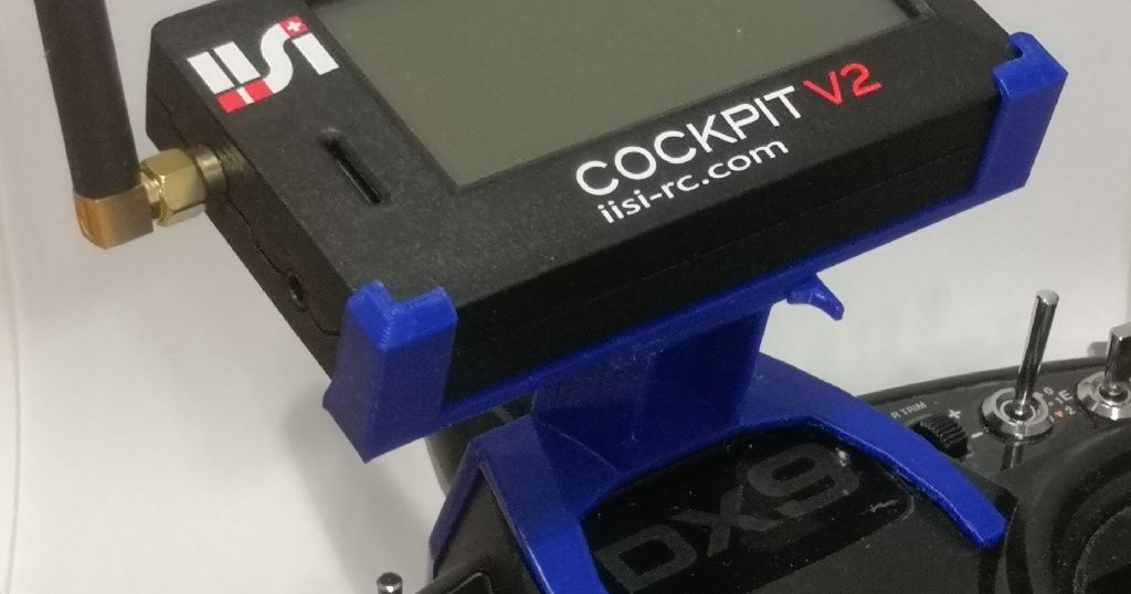 IISI Cockpit V2 Mount for Spektrum DX9 by BastelBodo | Download free ...