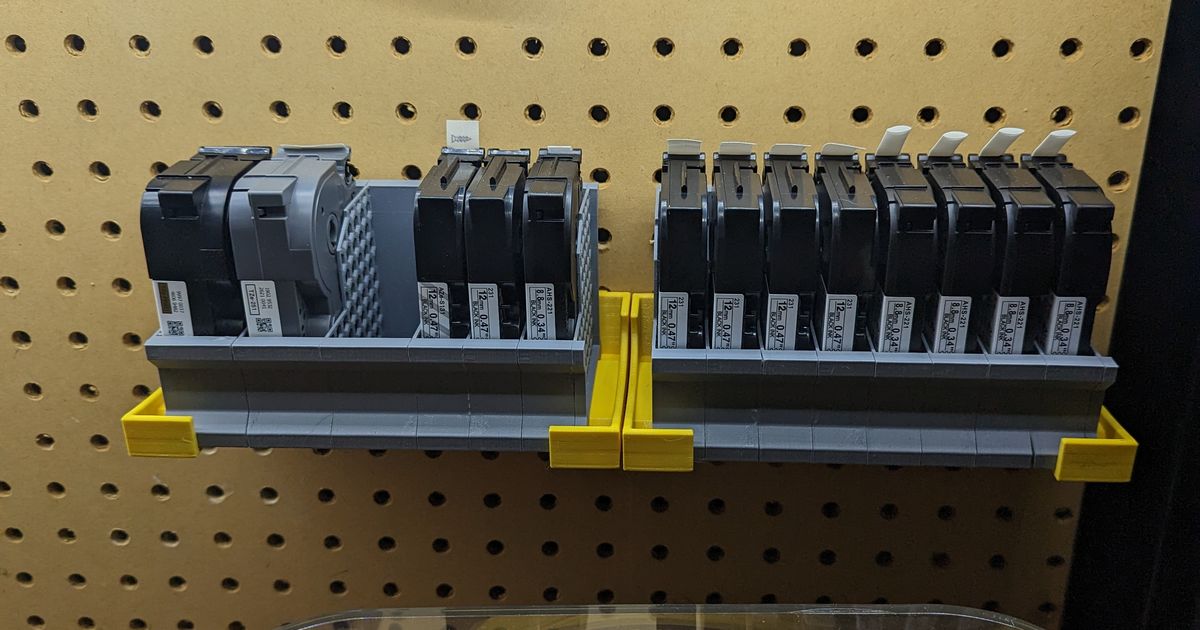 Pegboard Fitted Shelf for Brother TZe Modular Organizer by smandrews ...