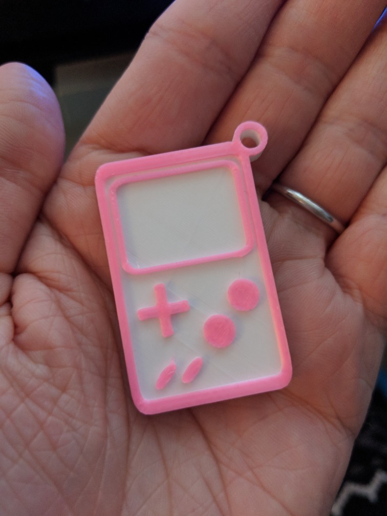 Gameboy Charm by coldbrewed | Download free STL model | Printables.com