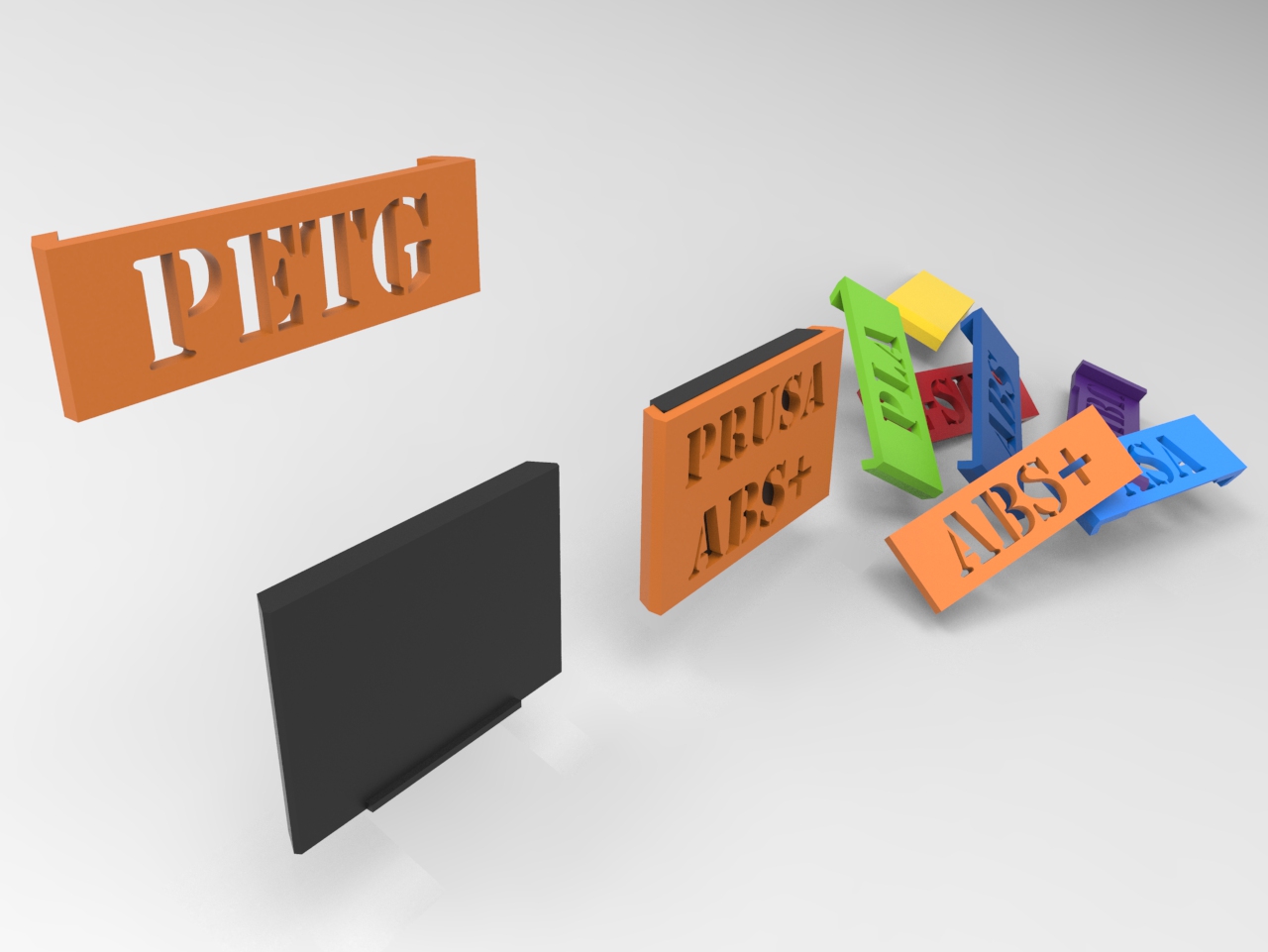 AMS Filament Label System (or for anything else) by TechTom | Download free STL model ...