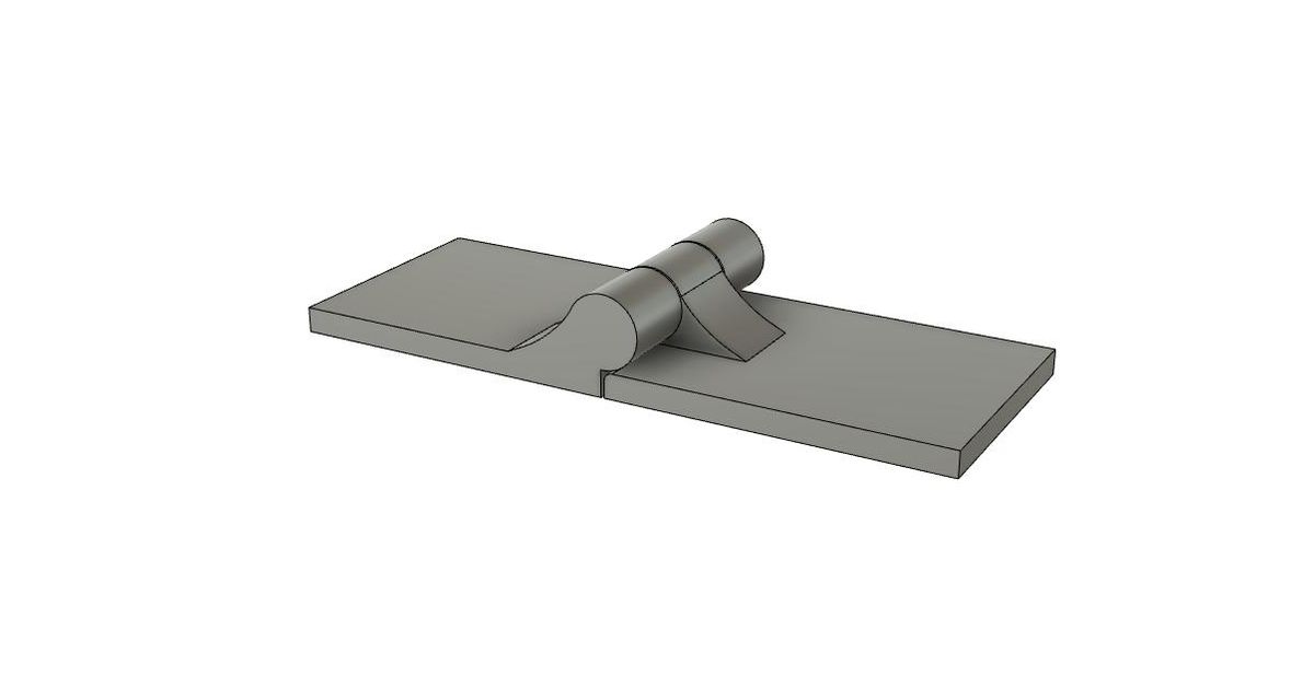 Print in Place Hinge by sv7kwi | Download free STL model | Printables.com