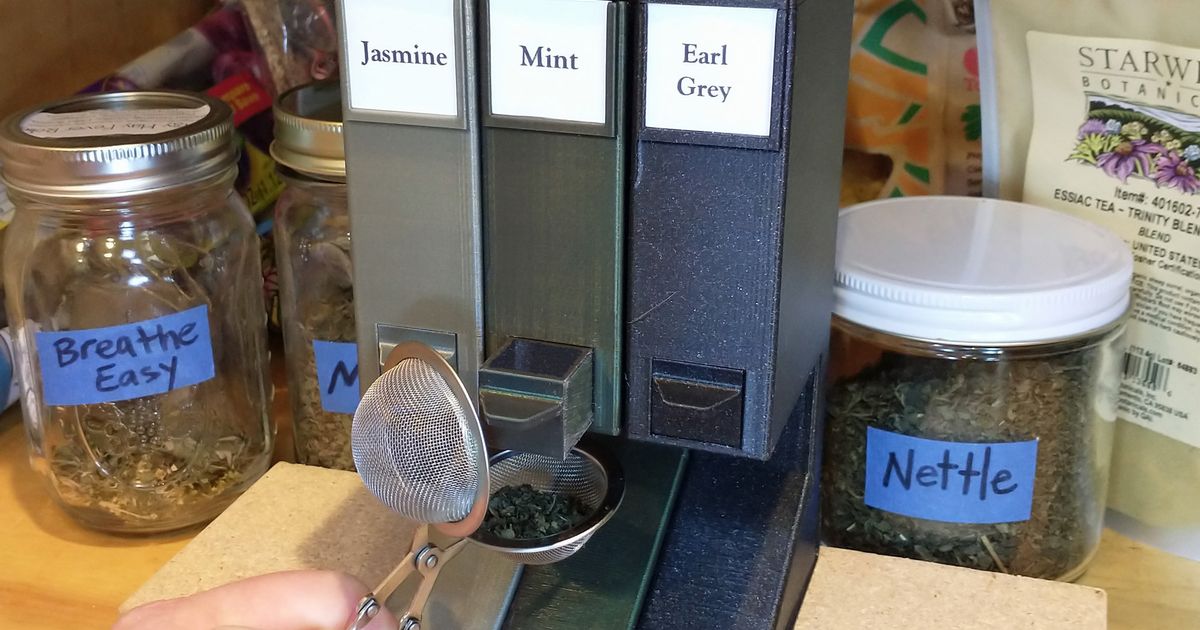 Stackable Loose Tea Dispensers by LoboCNC | Download free STL model ...