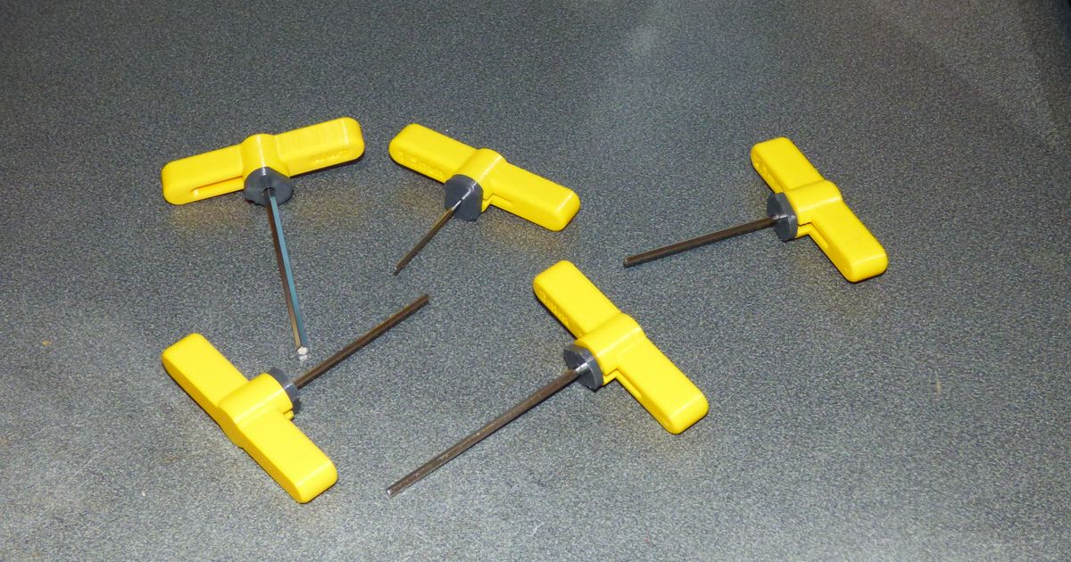 Allen key / hex wrench T-handles sizes 1.5mm - 4mm by Will | Download ...