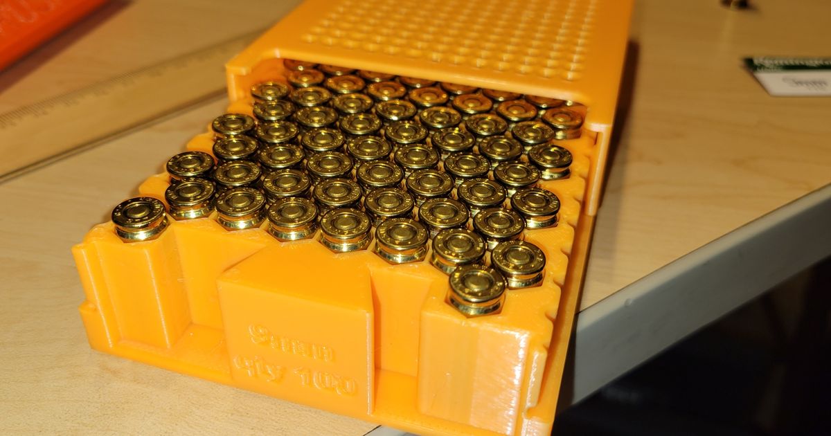 9mm 100 round ammo tray von yanky79 | Kostenloses STL-Modell ...