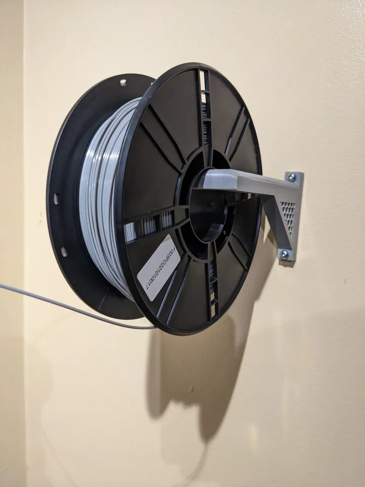 Filament Spool Wall Mount by Zac C | Download free STL model ...