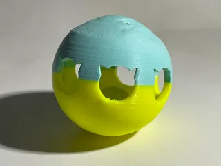 cat ball toy with cat heads by VSdesign | Download free STL model ...
