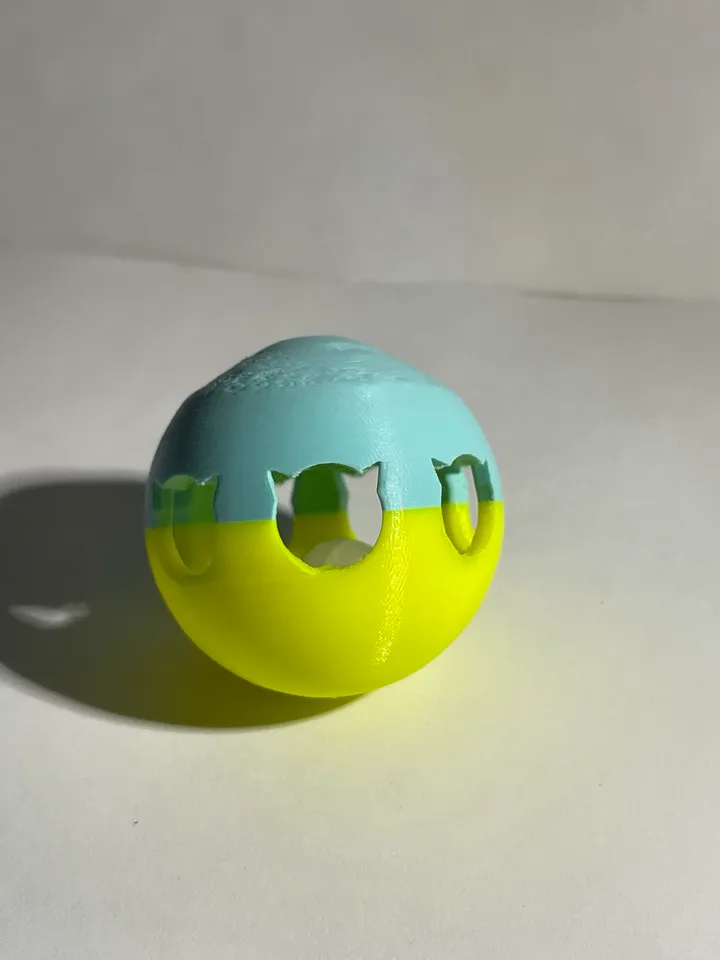 cat ball toy with cat heads by VSdesign | Download free STL model ...