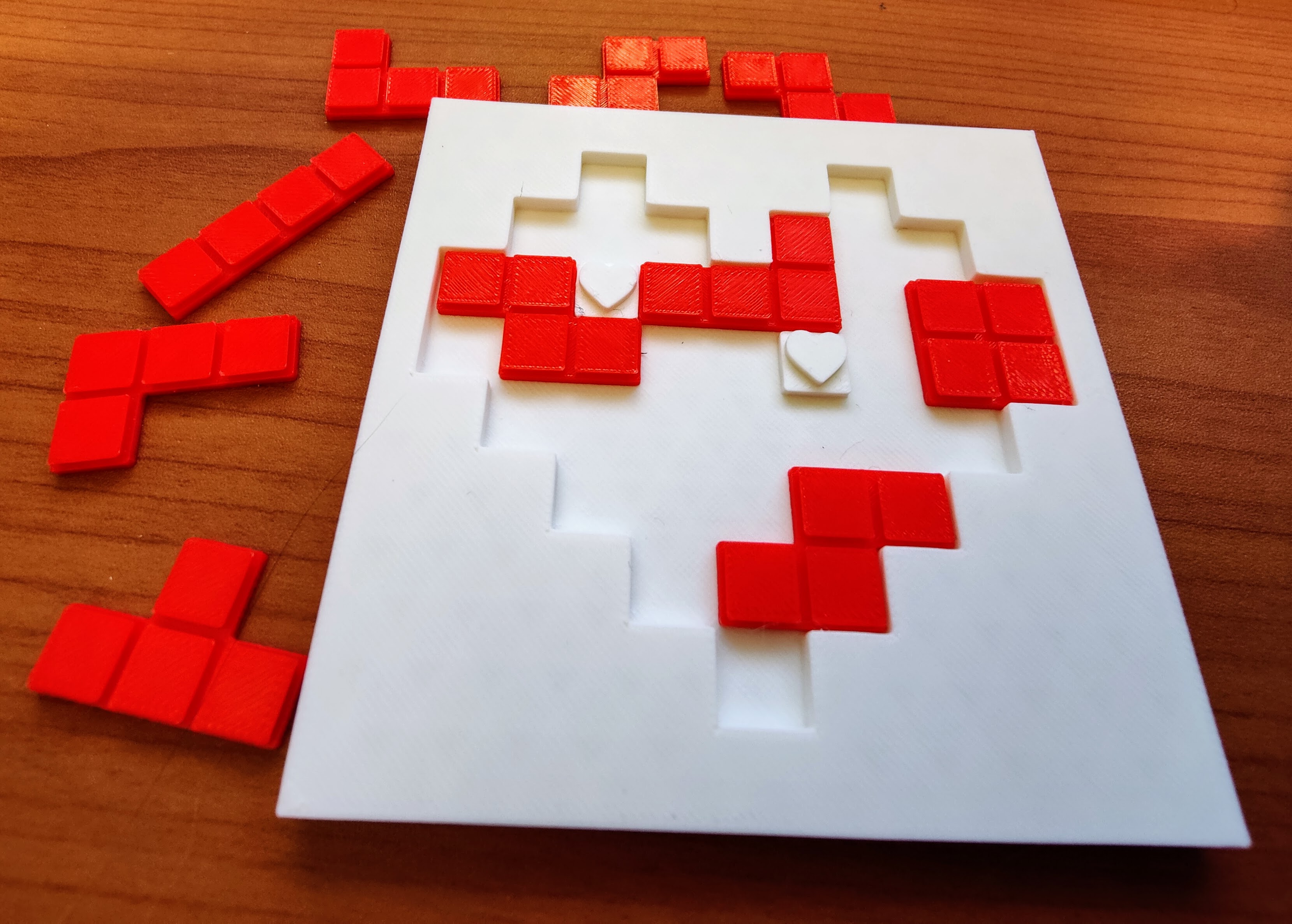 Tetris Heart Puzzle 2.0 by JEDundon | Download free STL model ...