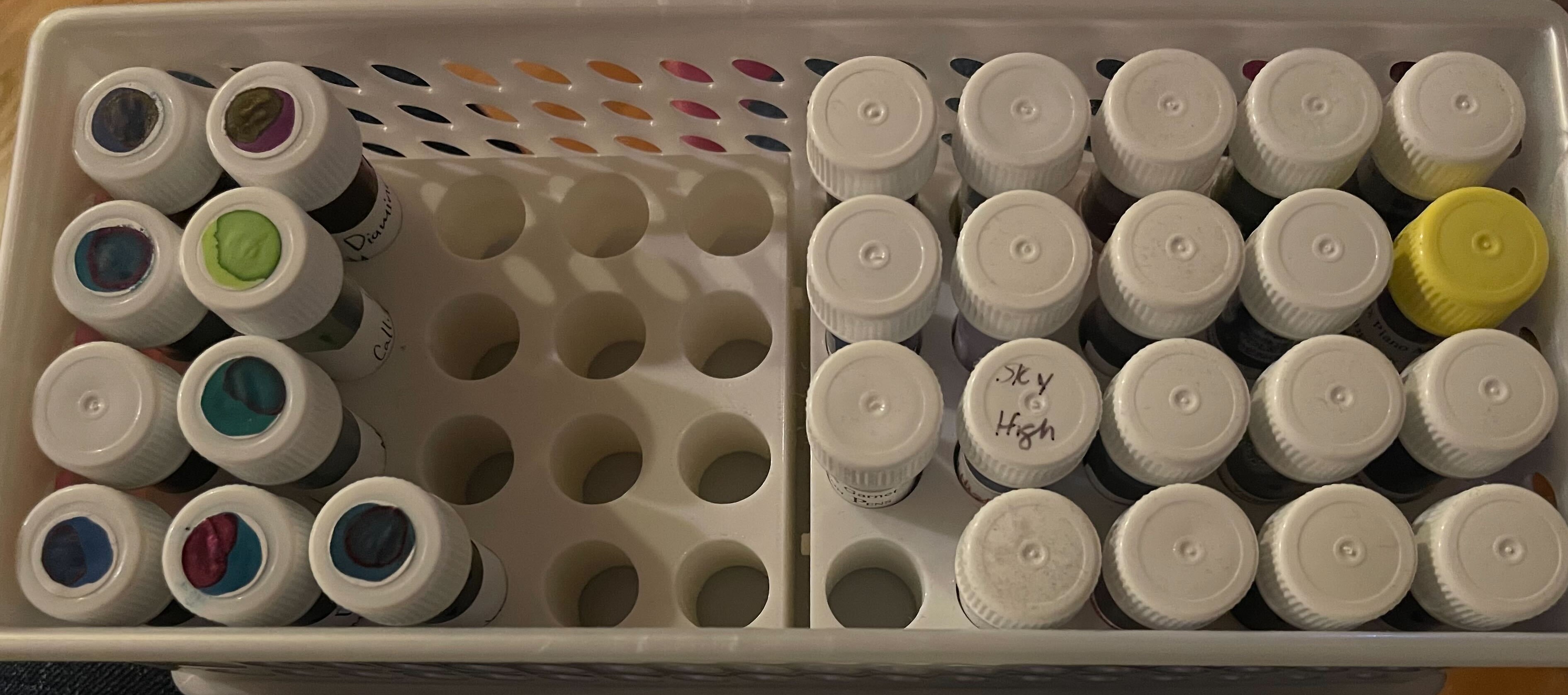 Ink sample bottle holder tray by mikebad | Download free STL model ...
