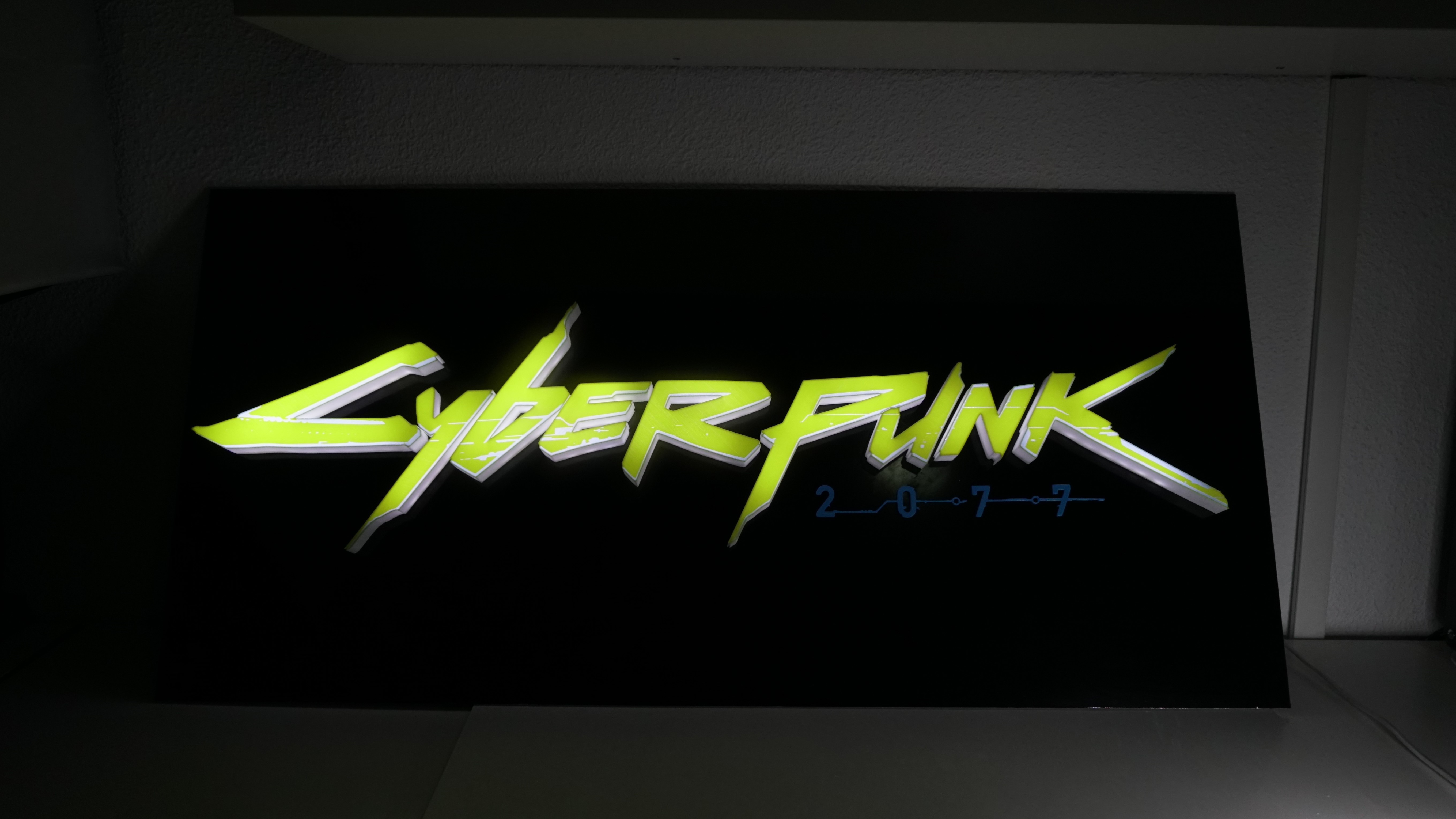 Cyberpunk illuminated logo by Area 3d Studio | Download free STL model ...