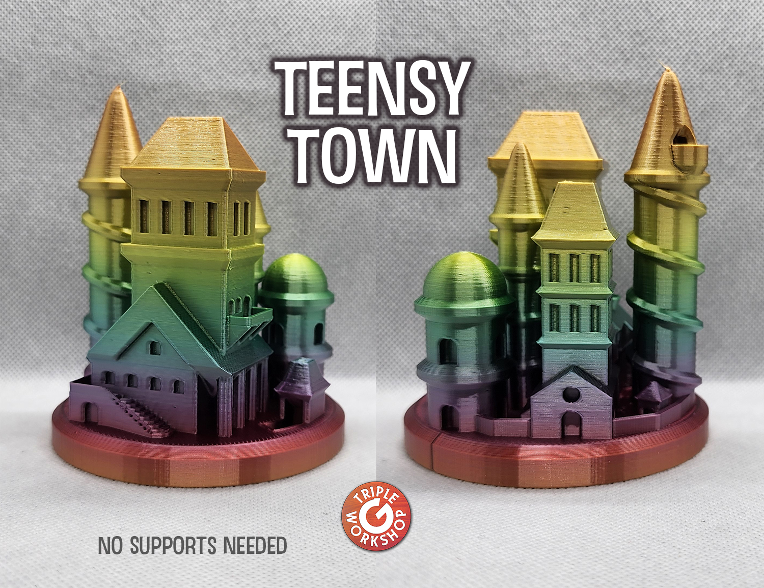 Teensy Town ☗ No Supports by Triple G Workshop | Download free STL ...