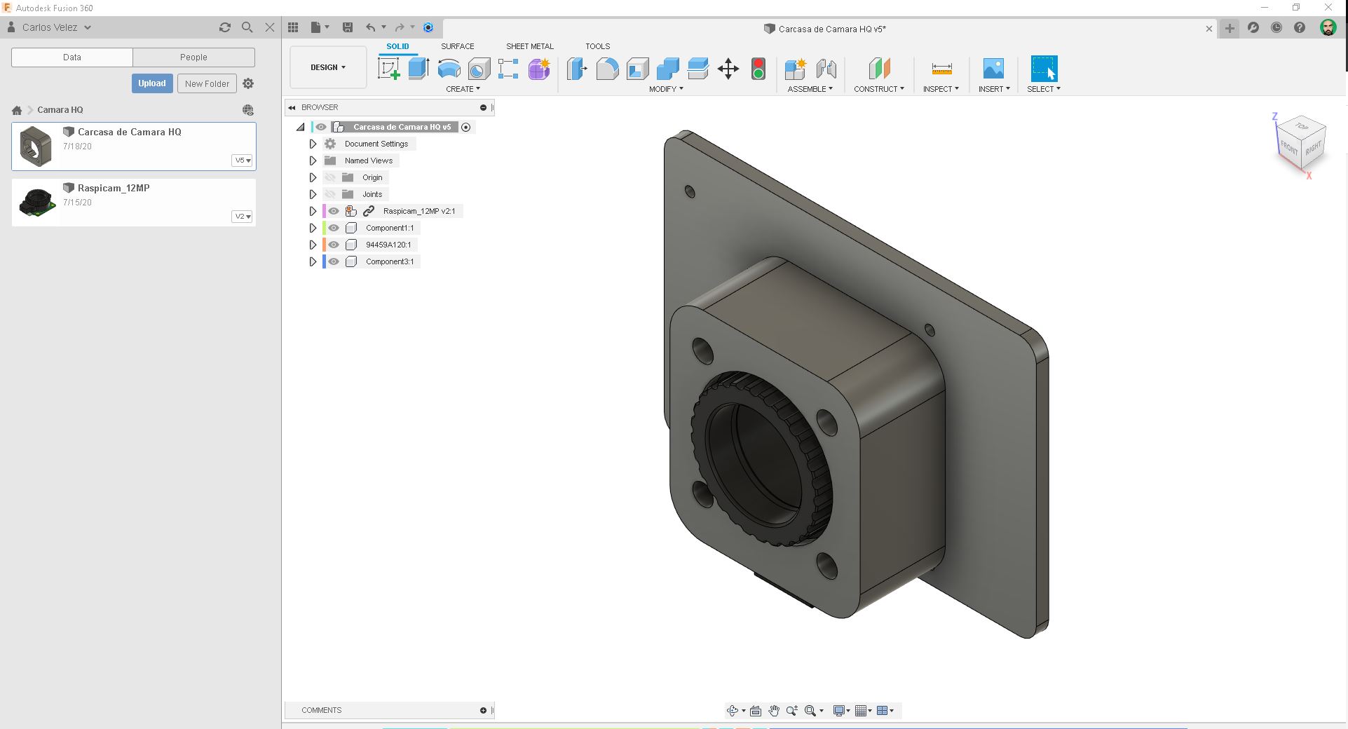 Pi HQ Camera Case for Flirc case by charliedrums | Download free STL ...