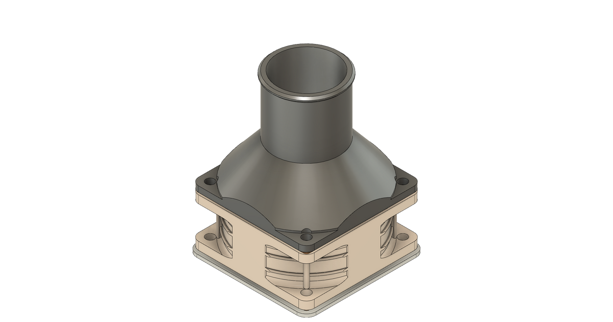 Voron 2.4 60mm exhaust flex tube adapter by HenryA | Download free STL ...