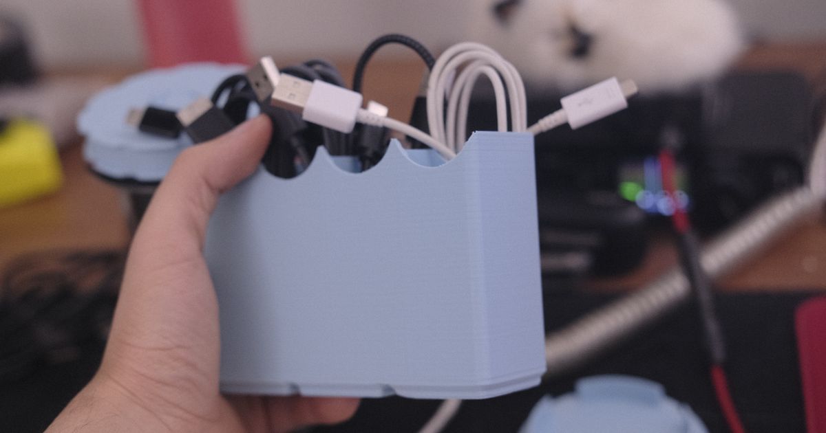 Gridfinity Cable Organization Box by skill issue | Download free STL ...