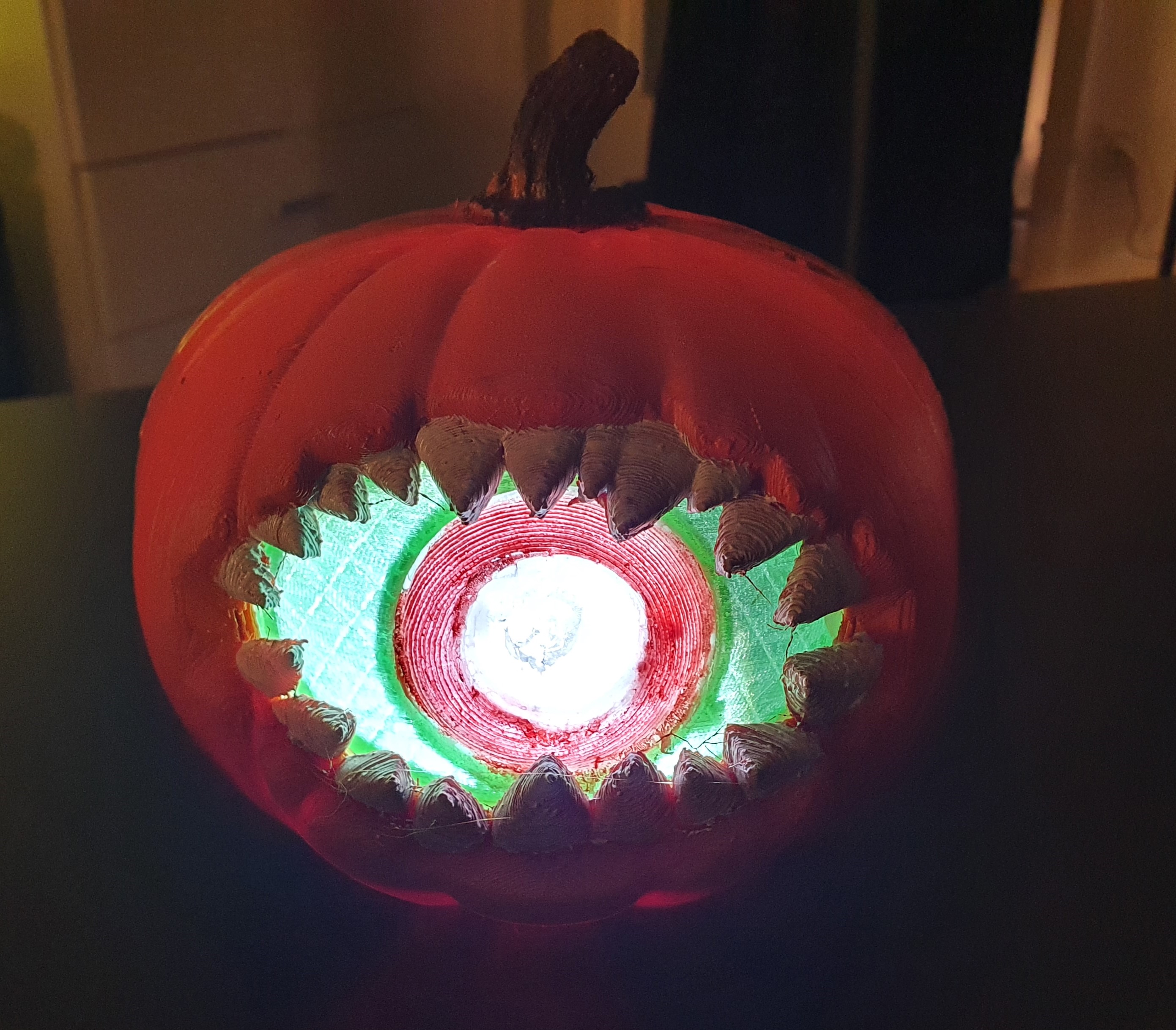 Spooky toothed pumpkin lamp by Commander Boreale | Download free STL ...