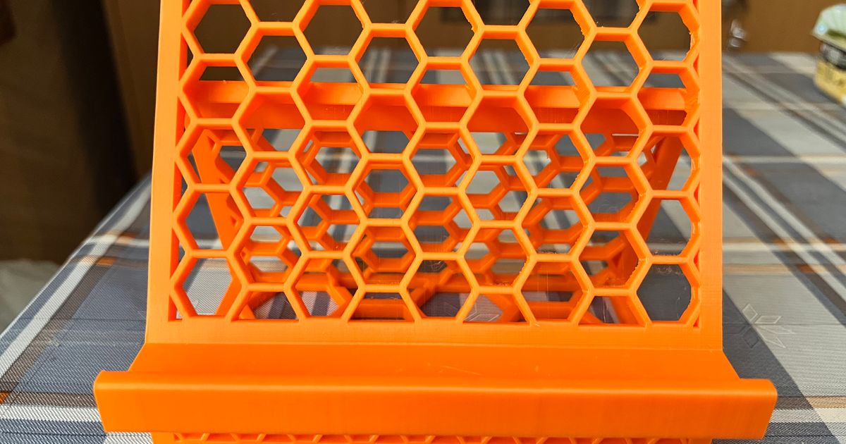 Hex tablet holder/ double phone holder - no supports by Kubanow234 ...