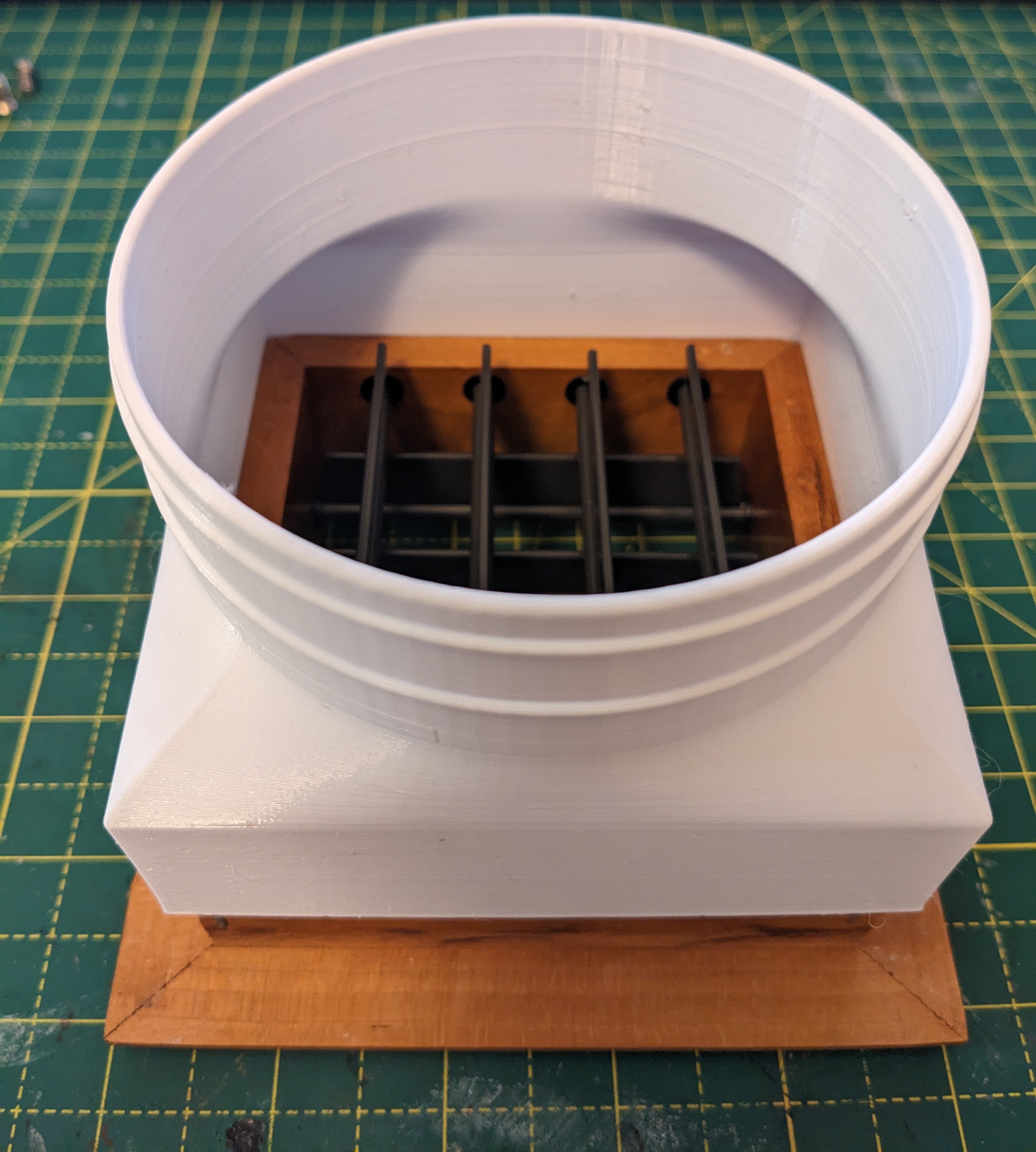 100mm transition box for 4" MSI vent by Ed | Download free STL model ...