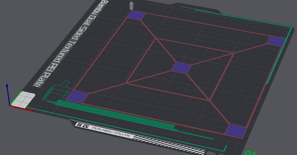 BAMBU LAB X1C AND P1P FIRST LAYER TEST by 3DPrintBurgas | Download free ...
