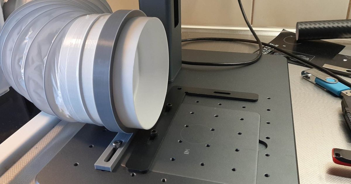 Fiber laser fume extractor holder by PeterLandin | Download free STL ...