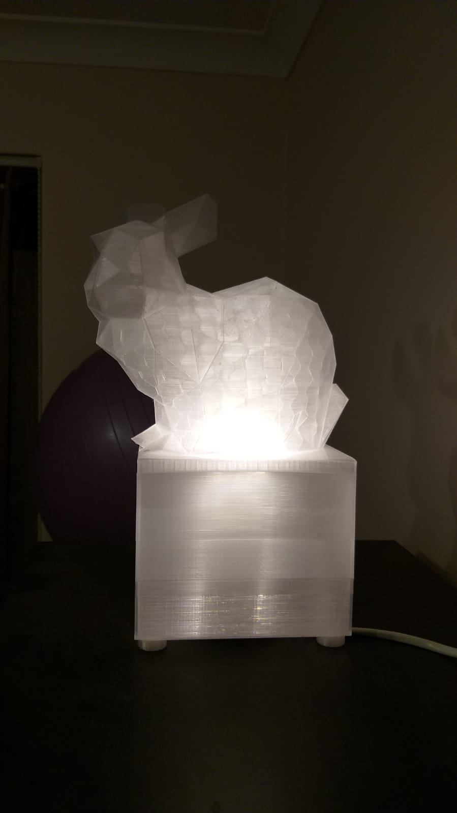 Honey & Poppy's Low Poly Rabbit Light by DocPhil | Download free STL ...