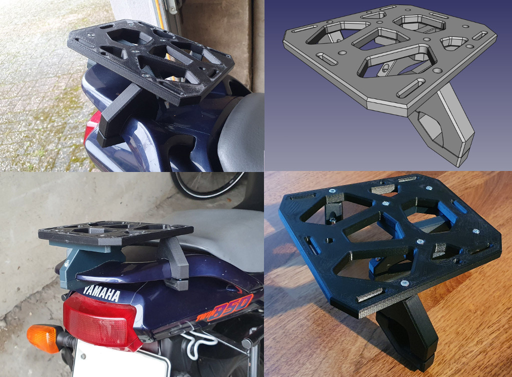 Yamaha TDM 850 Pannier Rack w. Mounts - Gepäckträger (3VD 4TX) mit ...