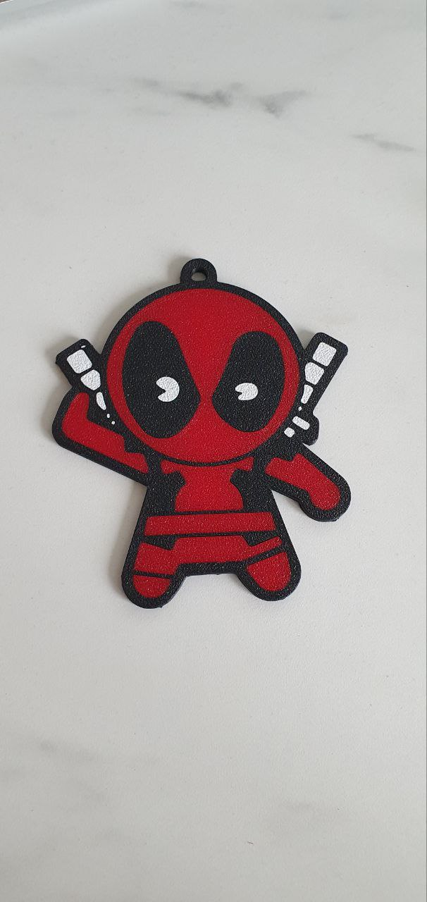 Deadpool Keychain - MMU (Multi-Material) by Malick | Download free STL ...