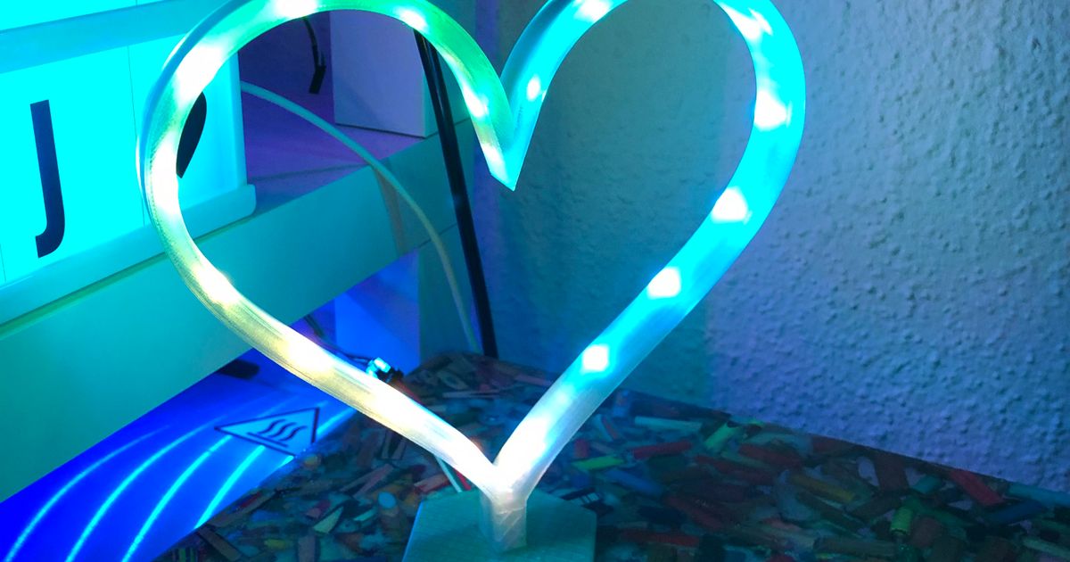Heart Shaped Lamp by Pascal Johann | Download free STL model ...