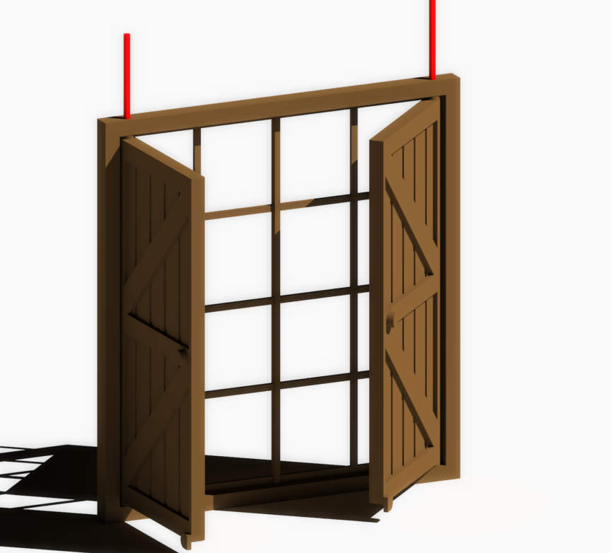 Window with movable lockable panels. by Guido | Download free STL model ...