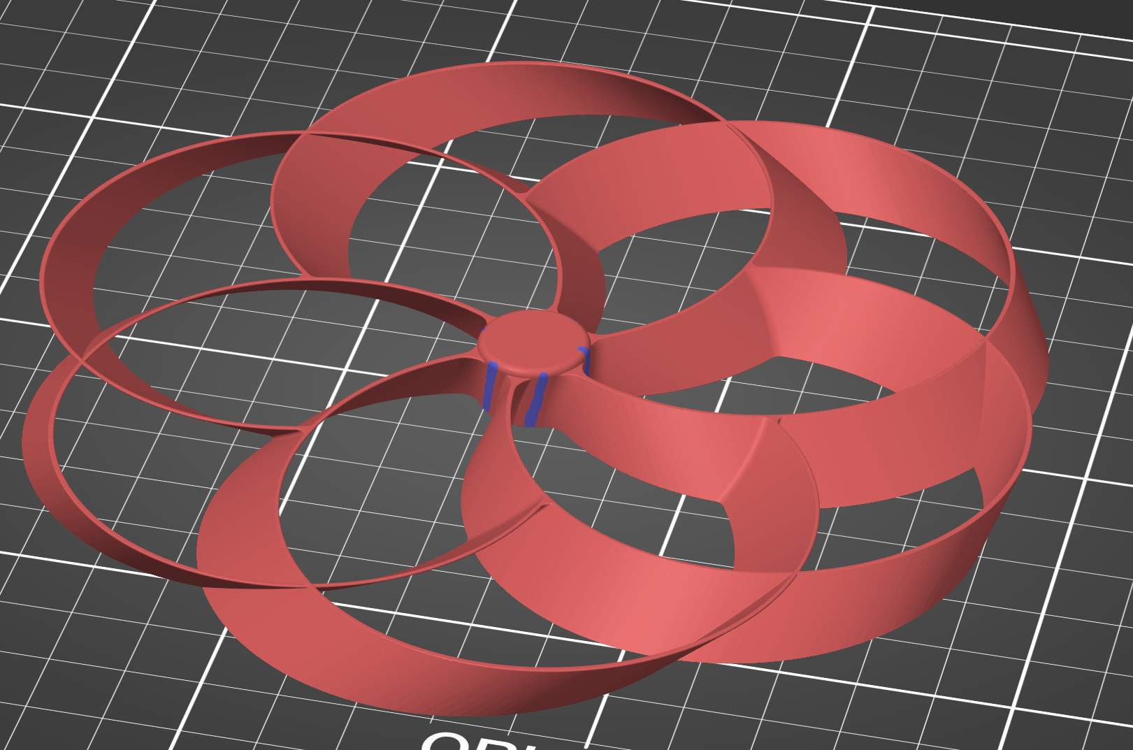 Toroidal 6 blade propeller by Ian | Download free STL model ...