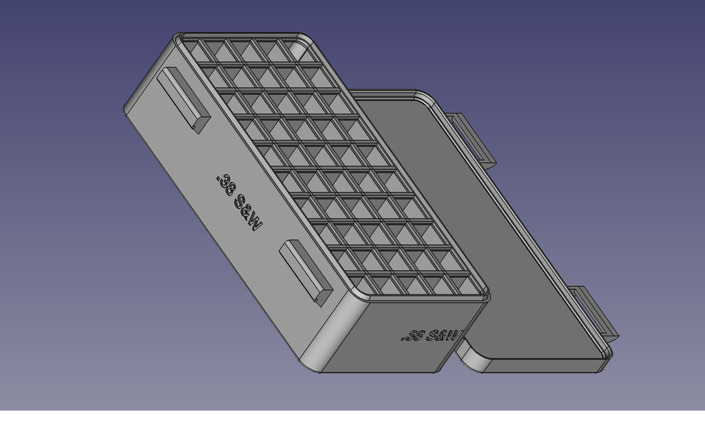 .38 S&W, Head Up, Snug Double Snap Latch Modular Ammo Box by brass_ring ...