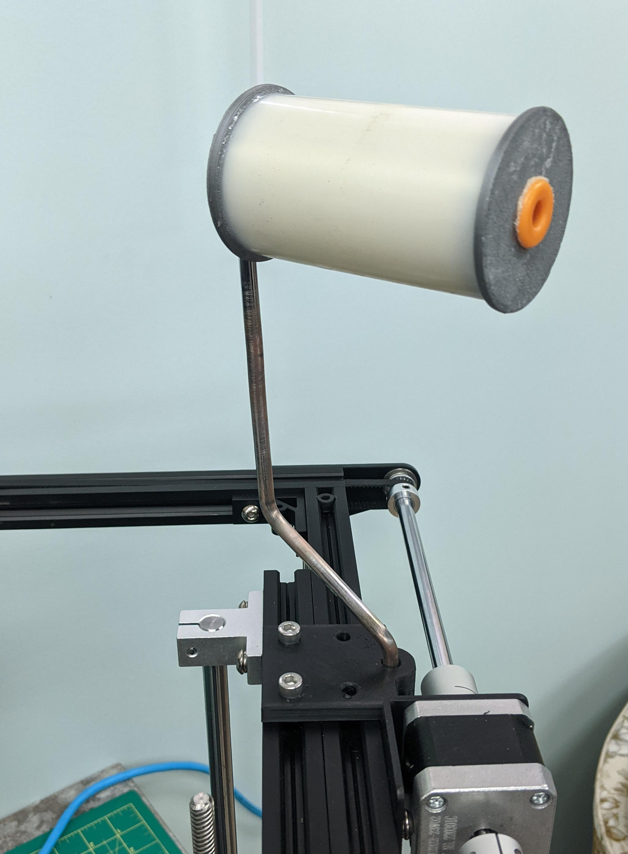 Pivoting filament spool holder for cube frame direct drive printer by ...