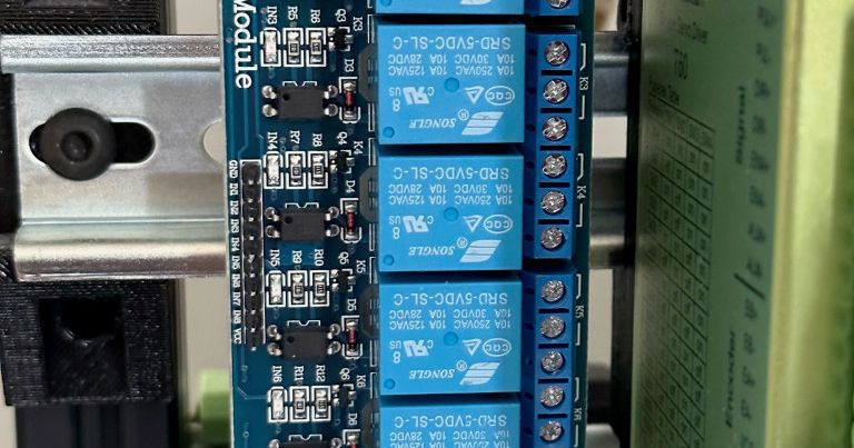 Din Rail Mount for an 8 position relay board by NotLikeALeafOnTheWind ...