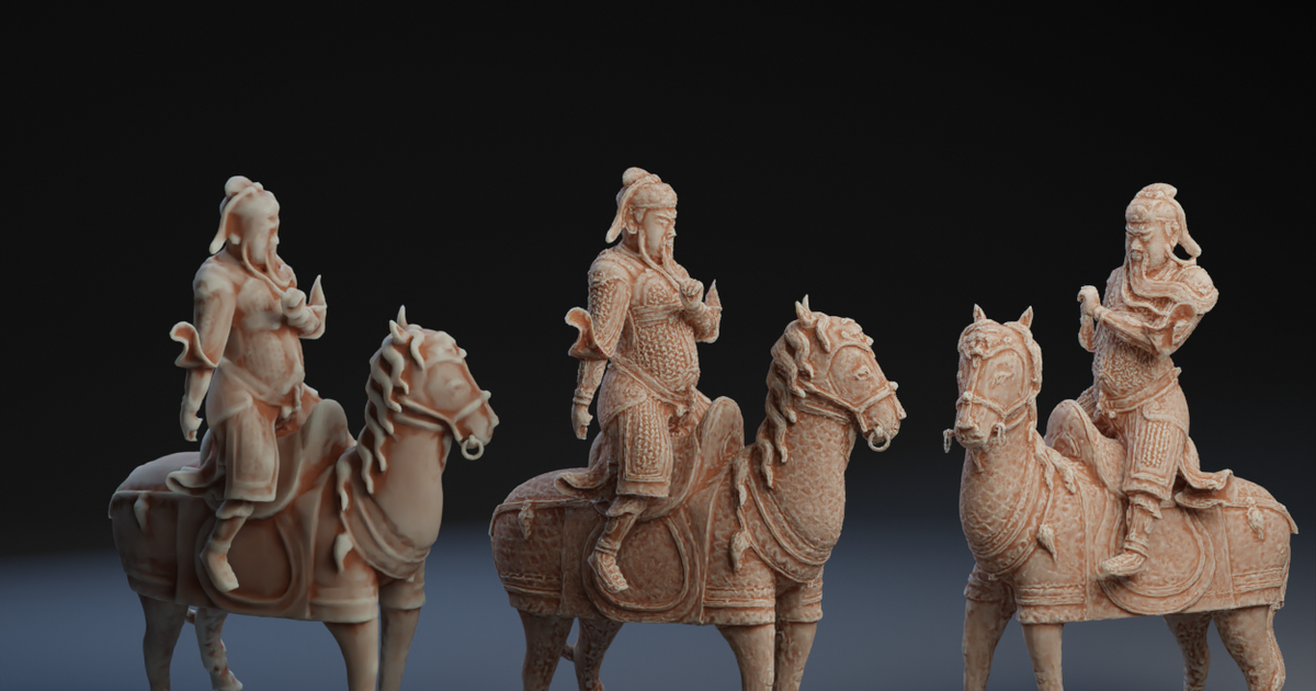 General Guan Yu on Horseback, 16th C CE by Peter Farell | Download free ...