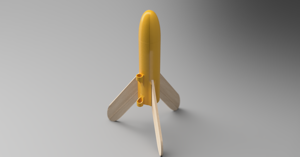 Mini Rocket (Tumble Recovery) by Bytes of Carbon | Download free STL ...