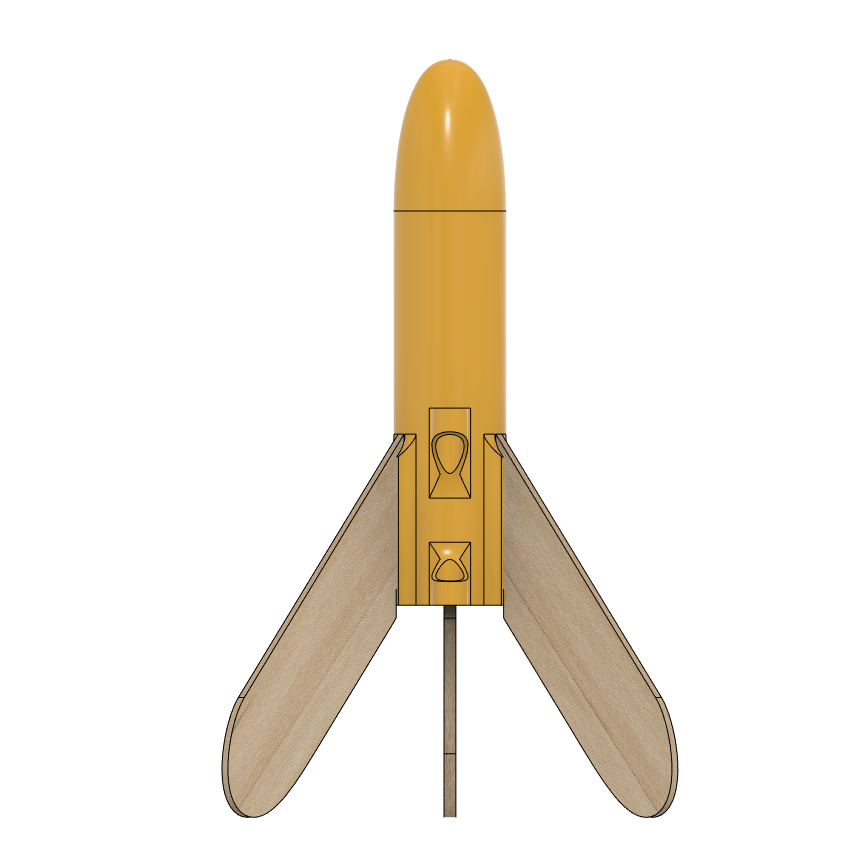 Mini Rocket (Tumble Recovery) by Bytes of Carbon | Download free STL ...