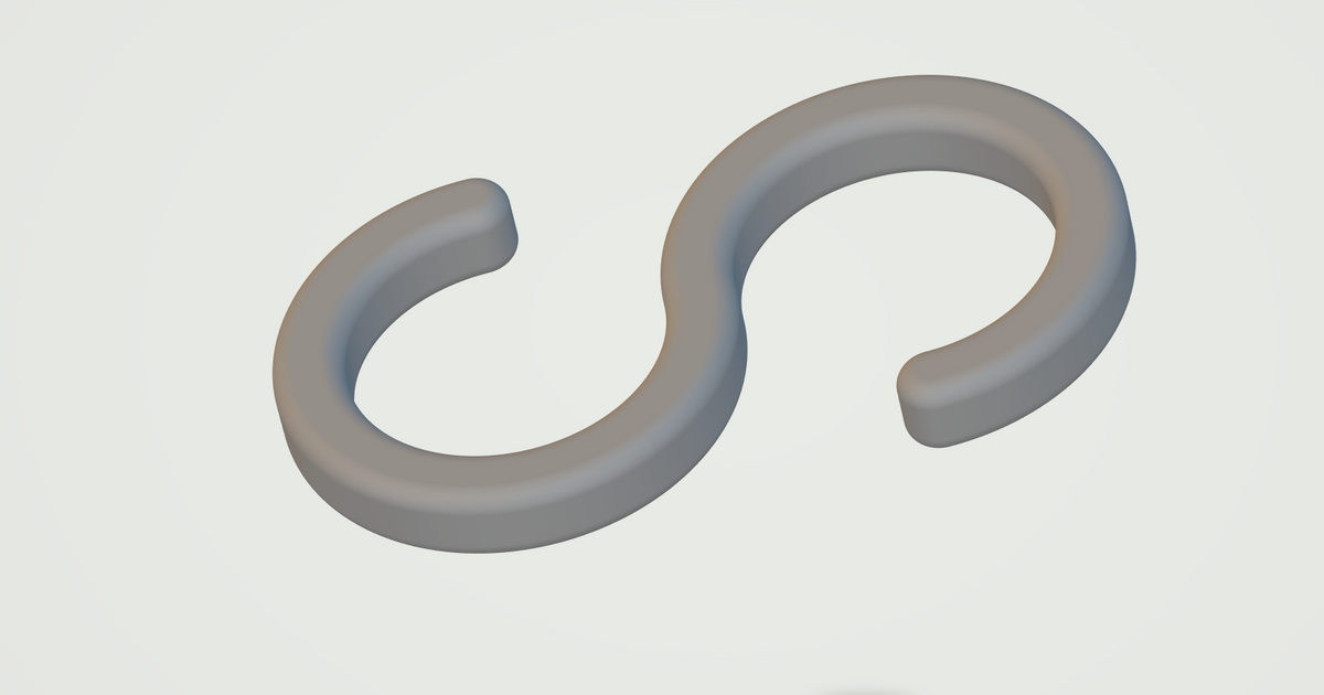 S hook by mrmila | Download free STL model | Printables.com