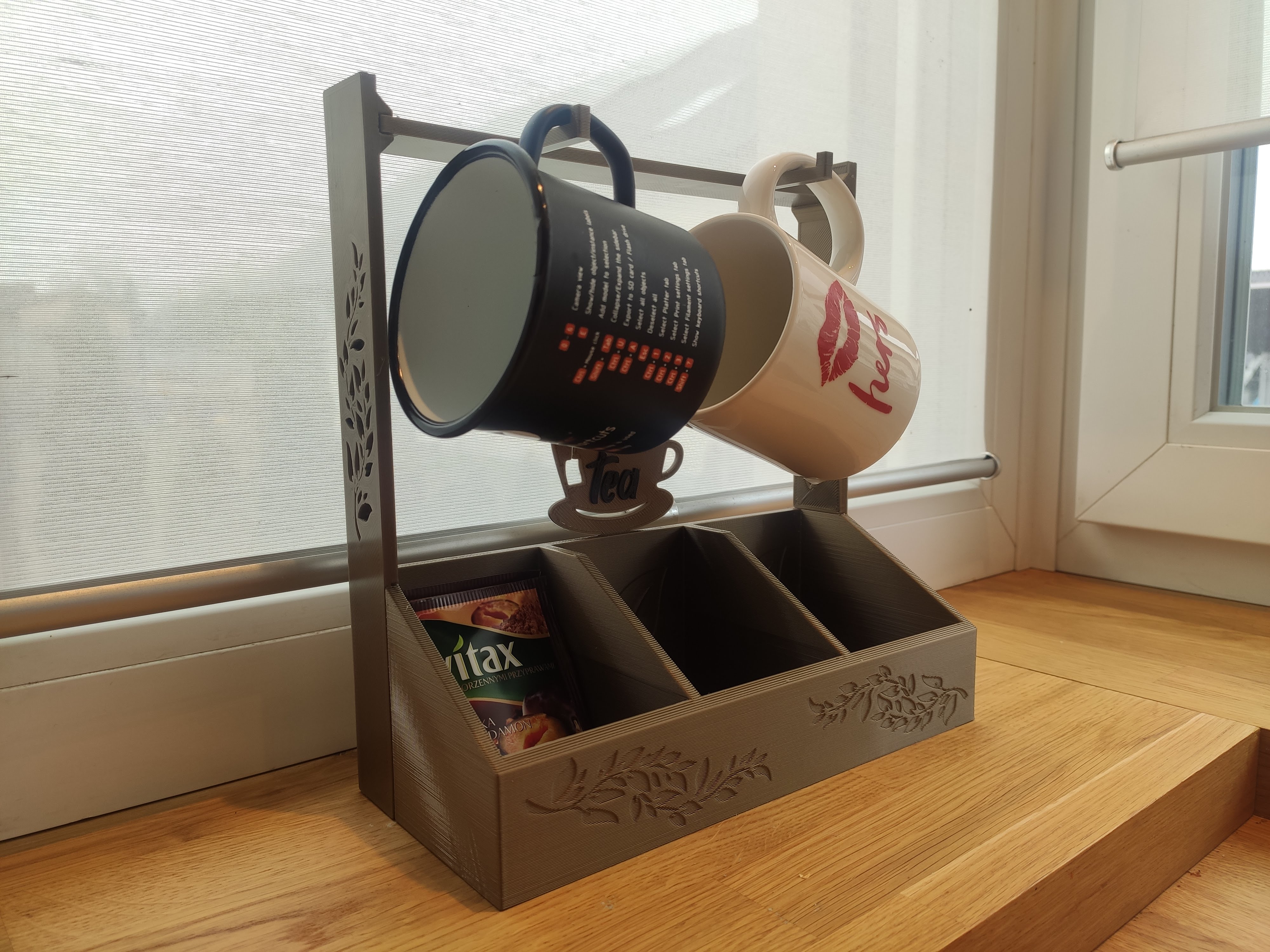Tea bags storage and cup holder by Sevro | Download free STL model ...