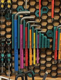 Wera Hex Keys Mount for Honeycomb storage wall by 3DPrintsBF | Download ...