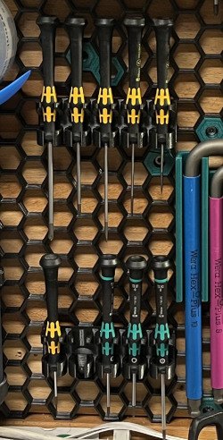Wera Screwdriver mount for Honeycomb Storage wall by 3DPrintsBF | Download free STL model ...