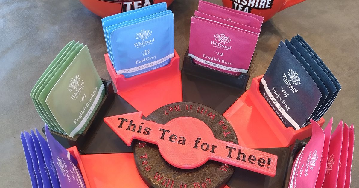 Tea Organiser Spinner - Store & Spin for Tea & Fun! by Rob | Download ...